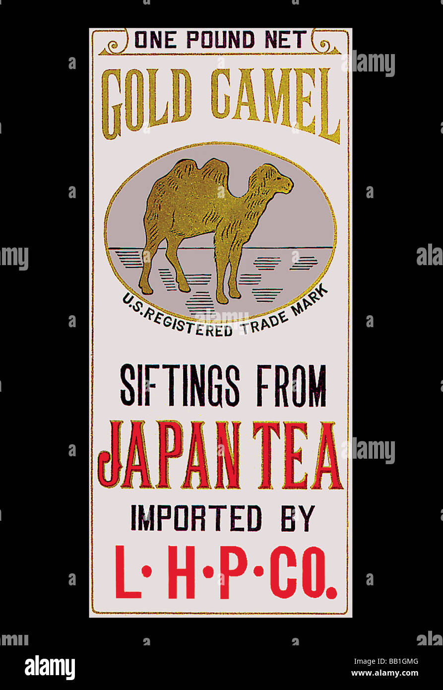 Gold Camel Brand Tea Stock Photo - Alamy