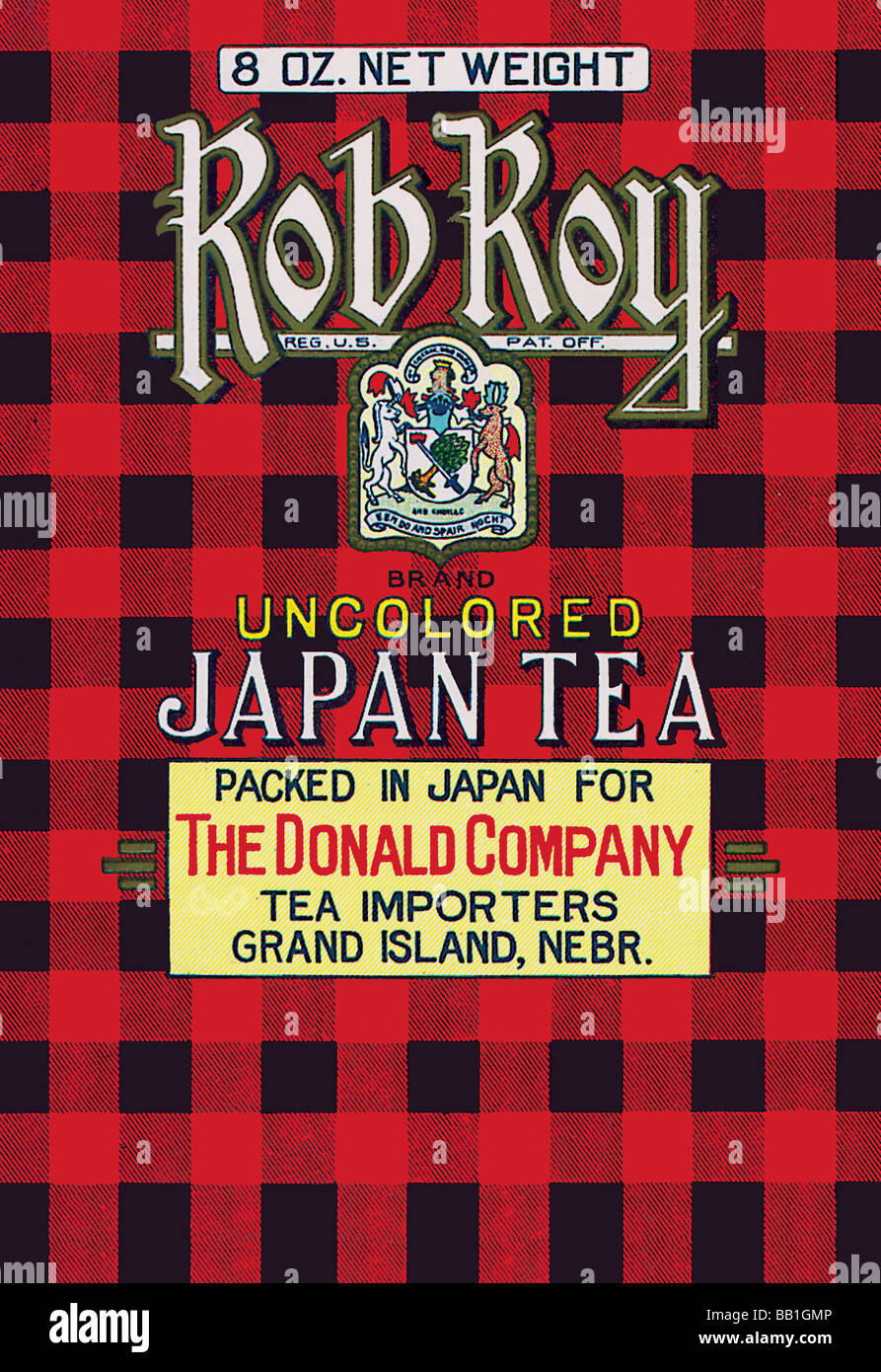 Rob Roy Brand Tea Stock Photo - Alamy