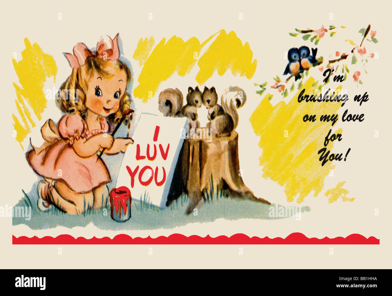 I Luv You Stock Photo - Alamy