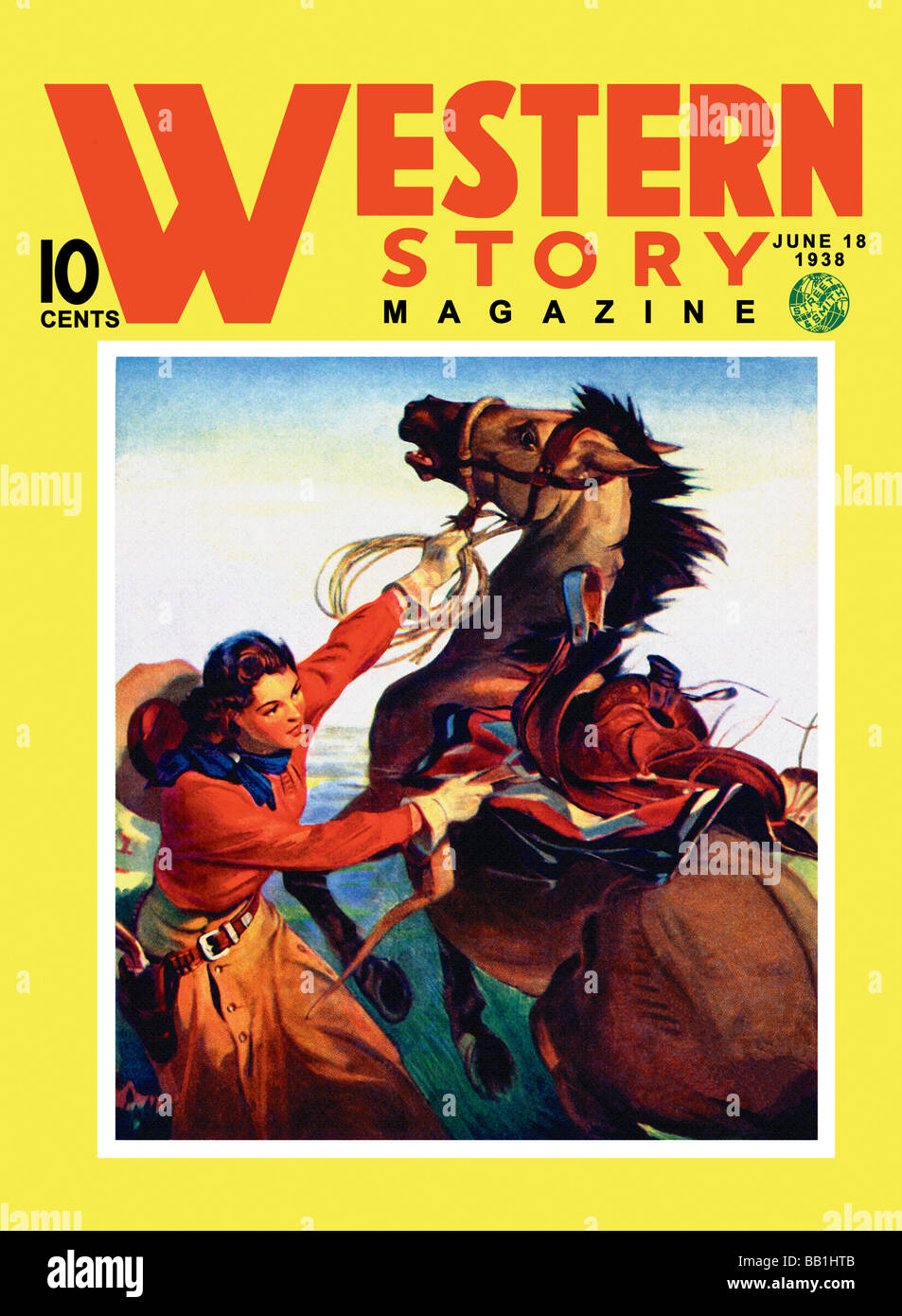 Western Story Magazine: She Ruled the West Stock Photo - Alamy