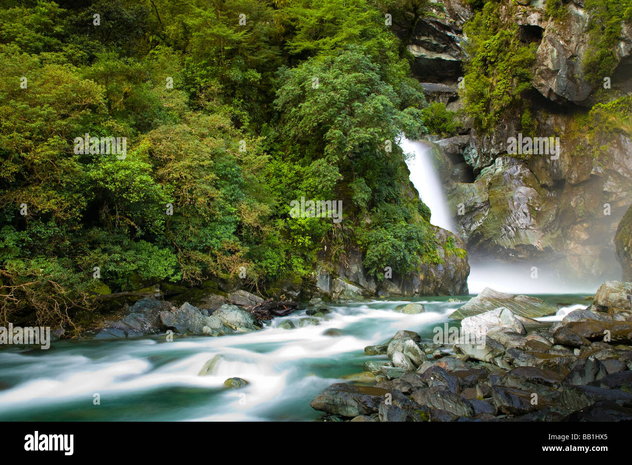 Falls creek fiordland national park hi-res stock photography and images ...