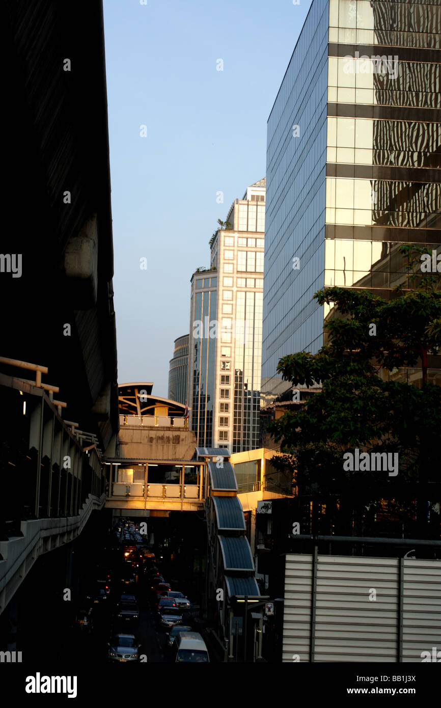BTS railway , traffic in Bangkok , Thailand Stock Photo - Alamy