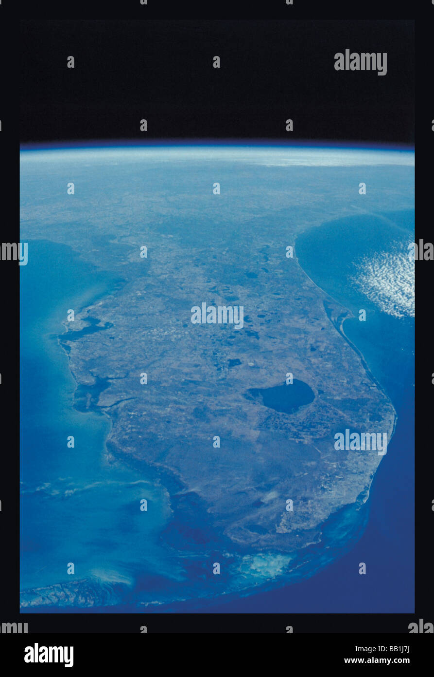 View of Florida Peninsula From Space Stock Photo - Alamy