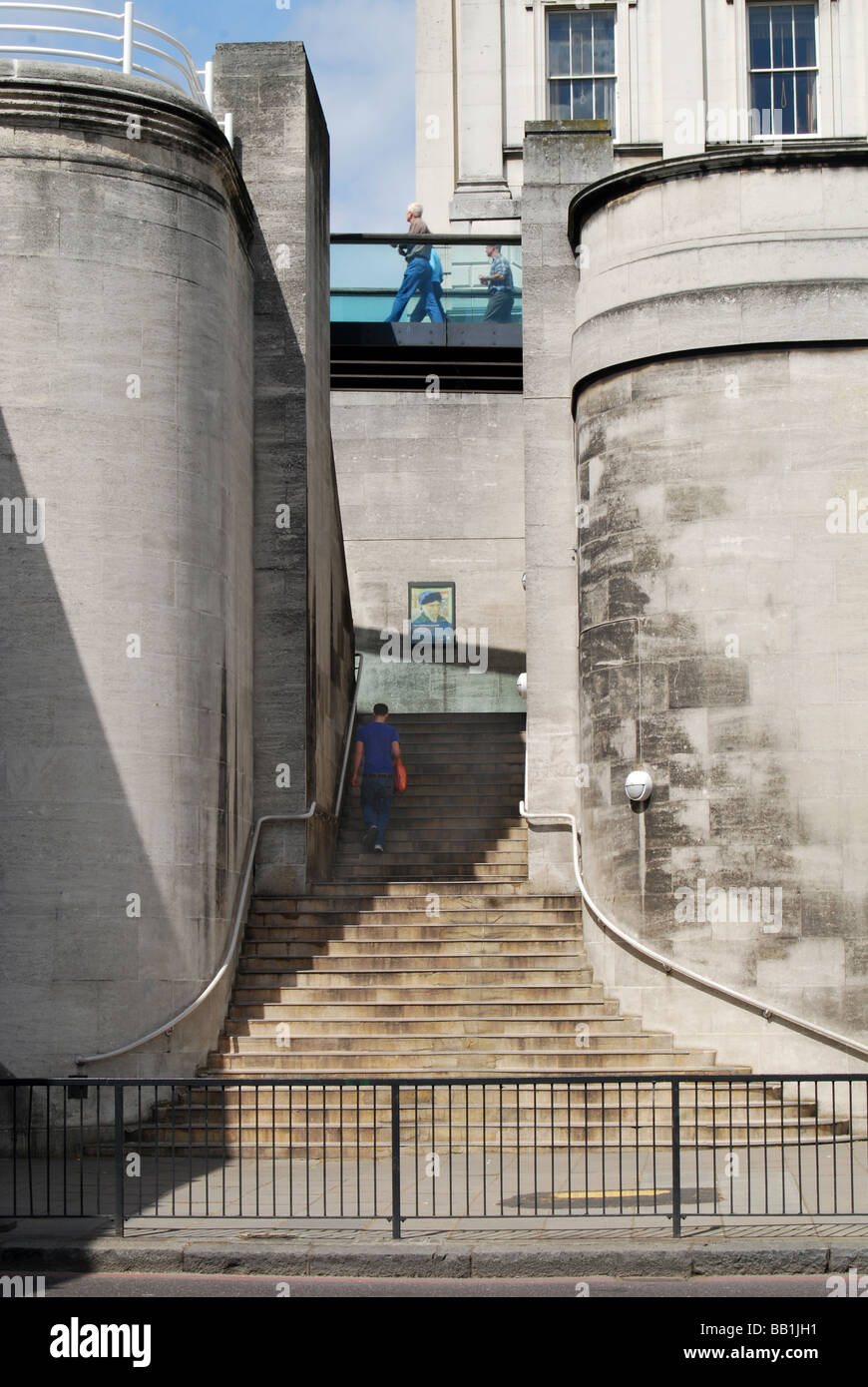 Staircase embankment London Stock Photo - Alamy