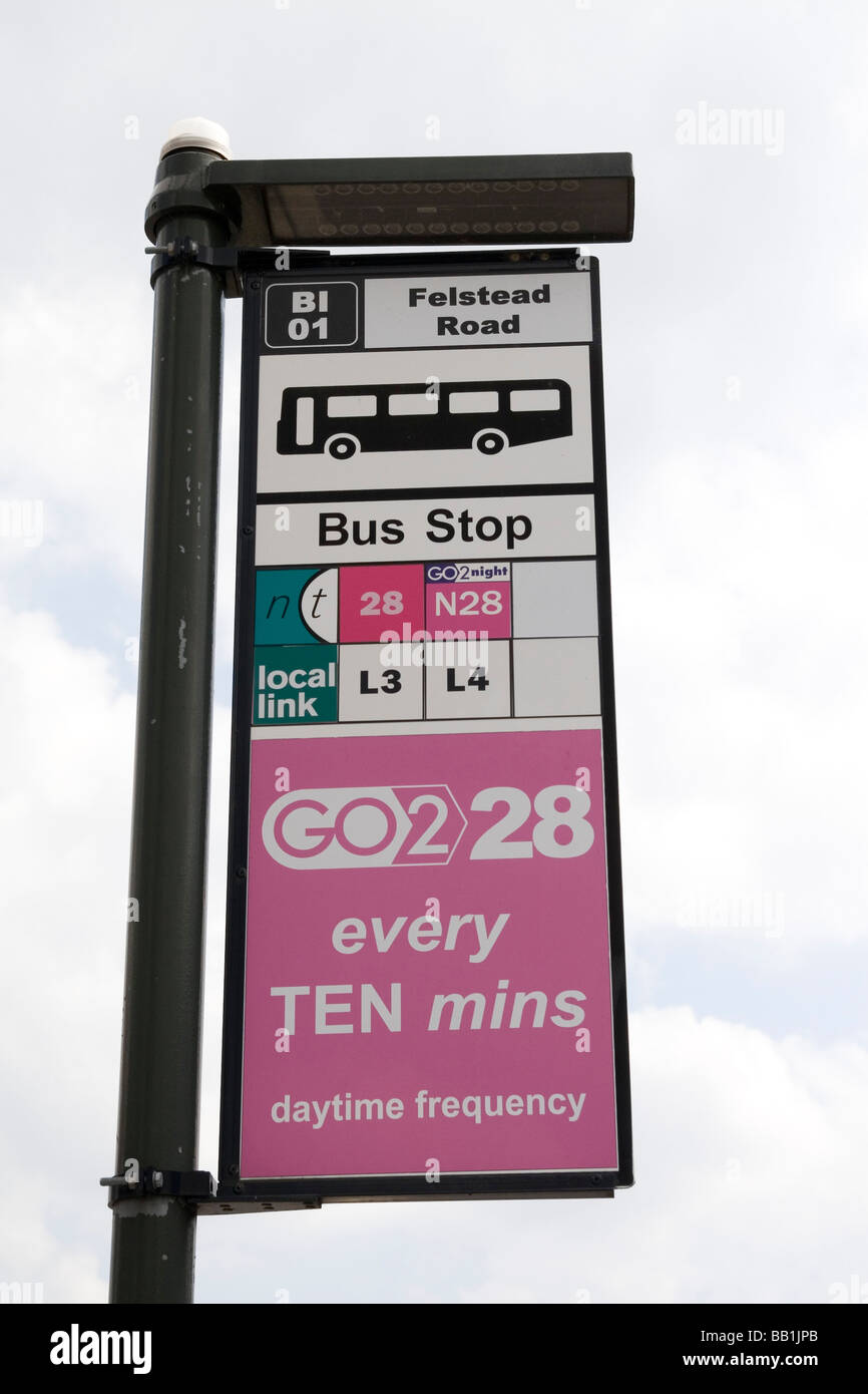 Bus stop stagecoach timetable sign hi-res stock photography and images ...