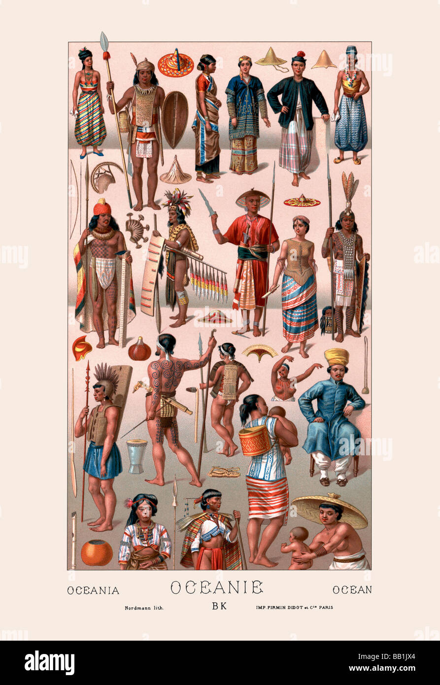 Tribal Clothing of Oceania Stock Photo - Alamy