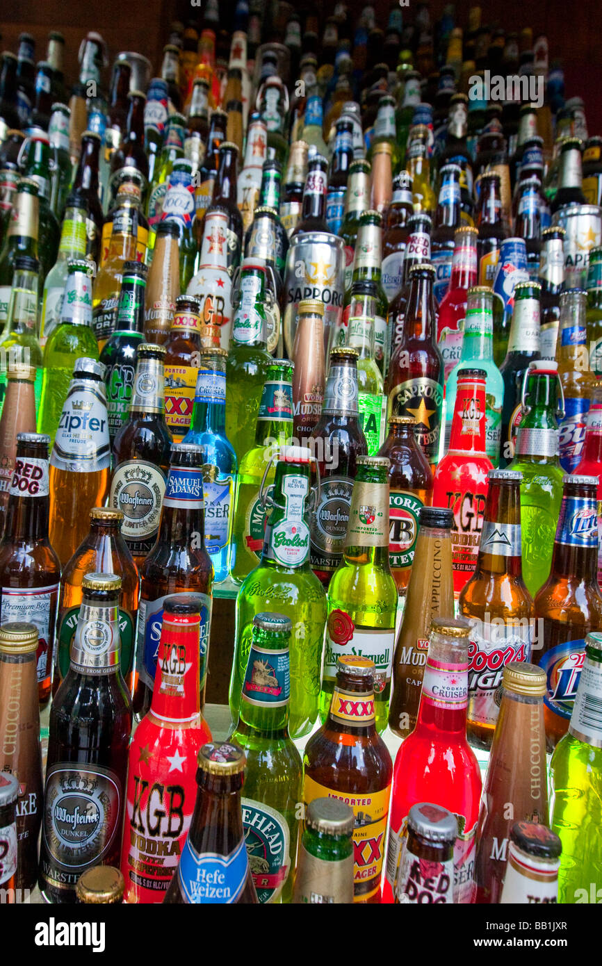 Assortment of Beer Bottles Stock Photo - Alamy