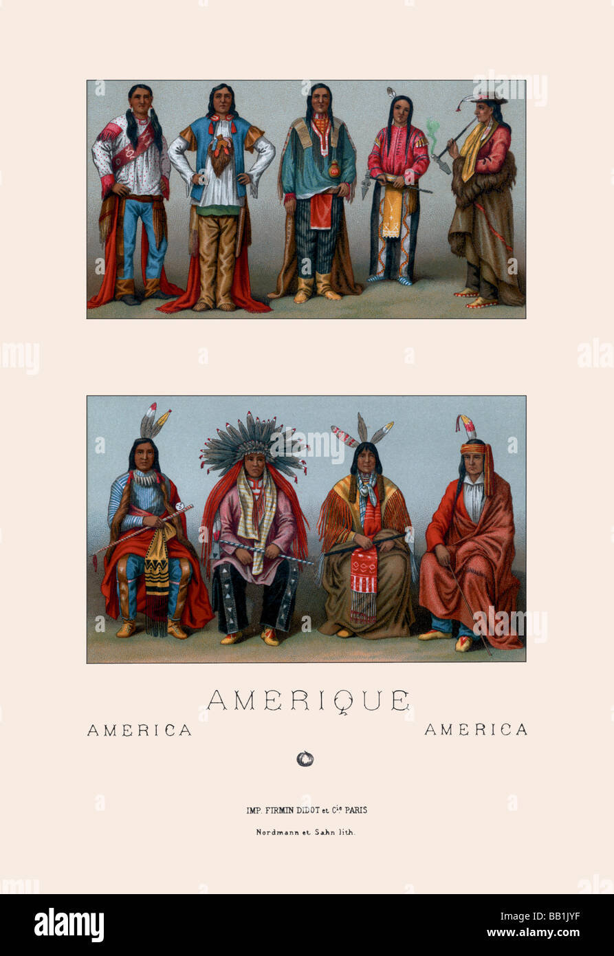 Native Americans of Mississippi and Colorado Stock Photo - Alamy