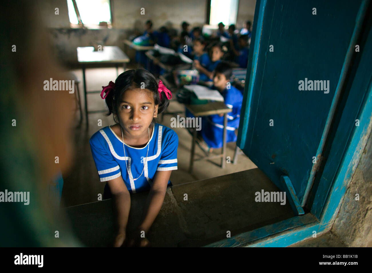 Young girl in classroom at school, rural Bangladesh Stock Photo - Alamy