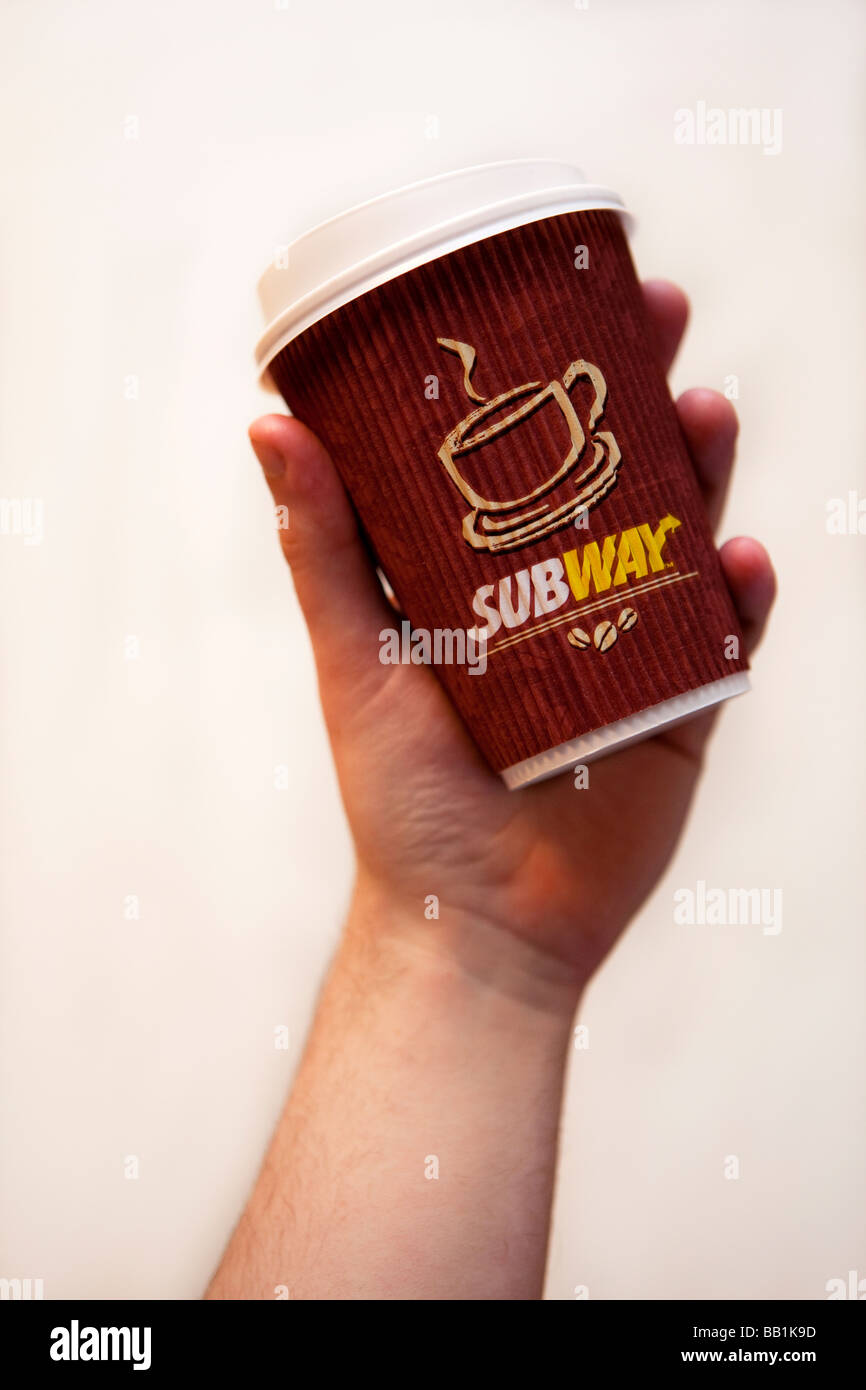 Subway coffee cup Stock Photo - Alamy
