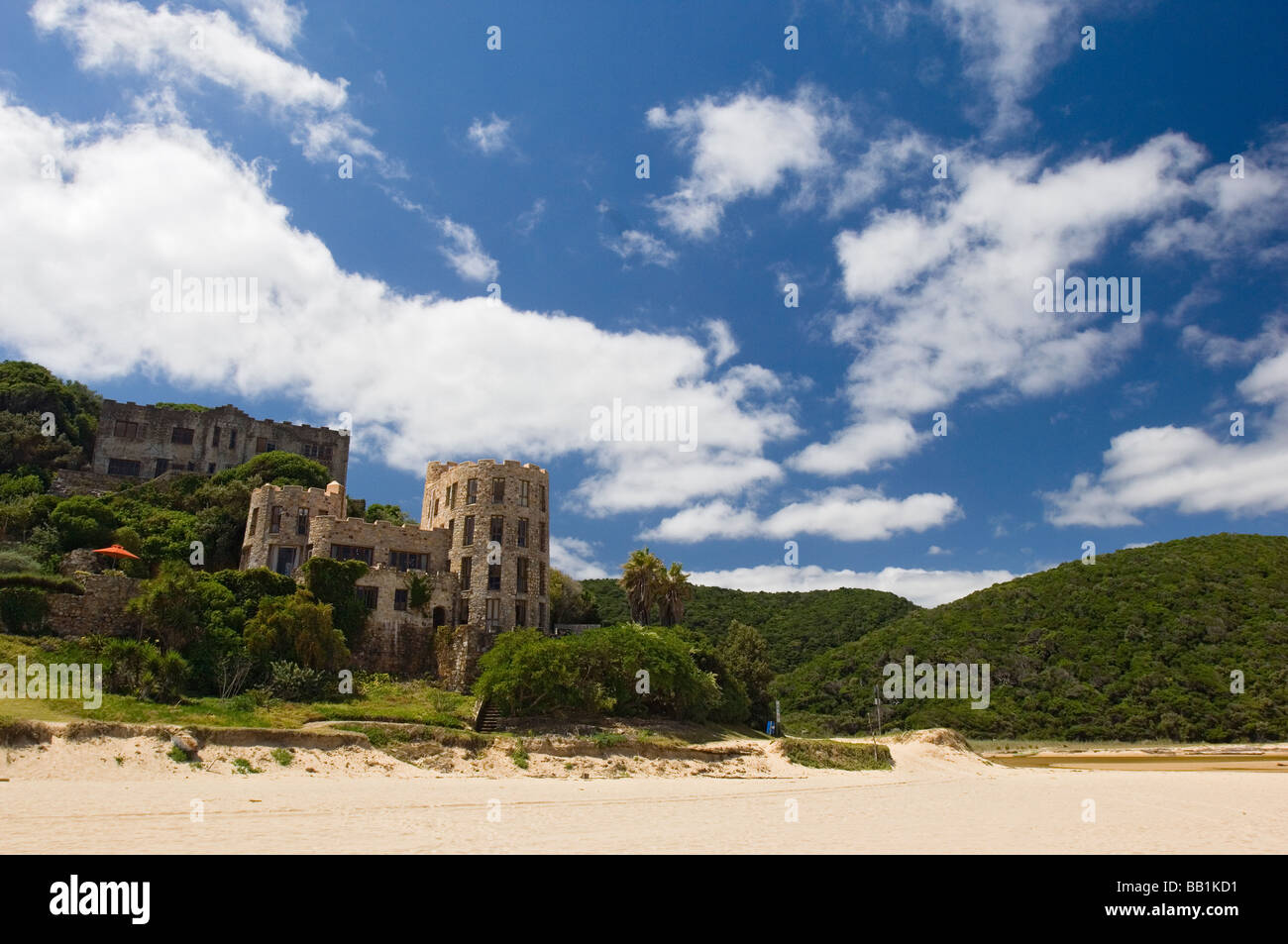 The Knysna Castles on Noetzie Beach, Garden Route, South Africa Stock ...