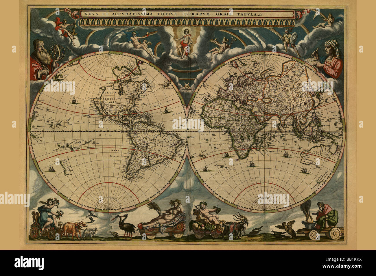 New & Accurate Map of the World Stock Photo - Alamy