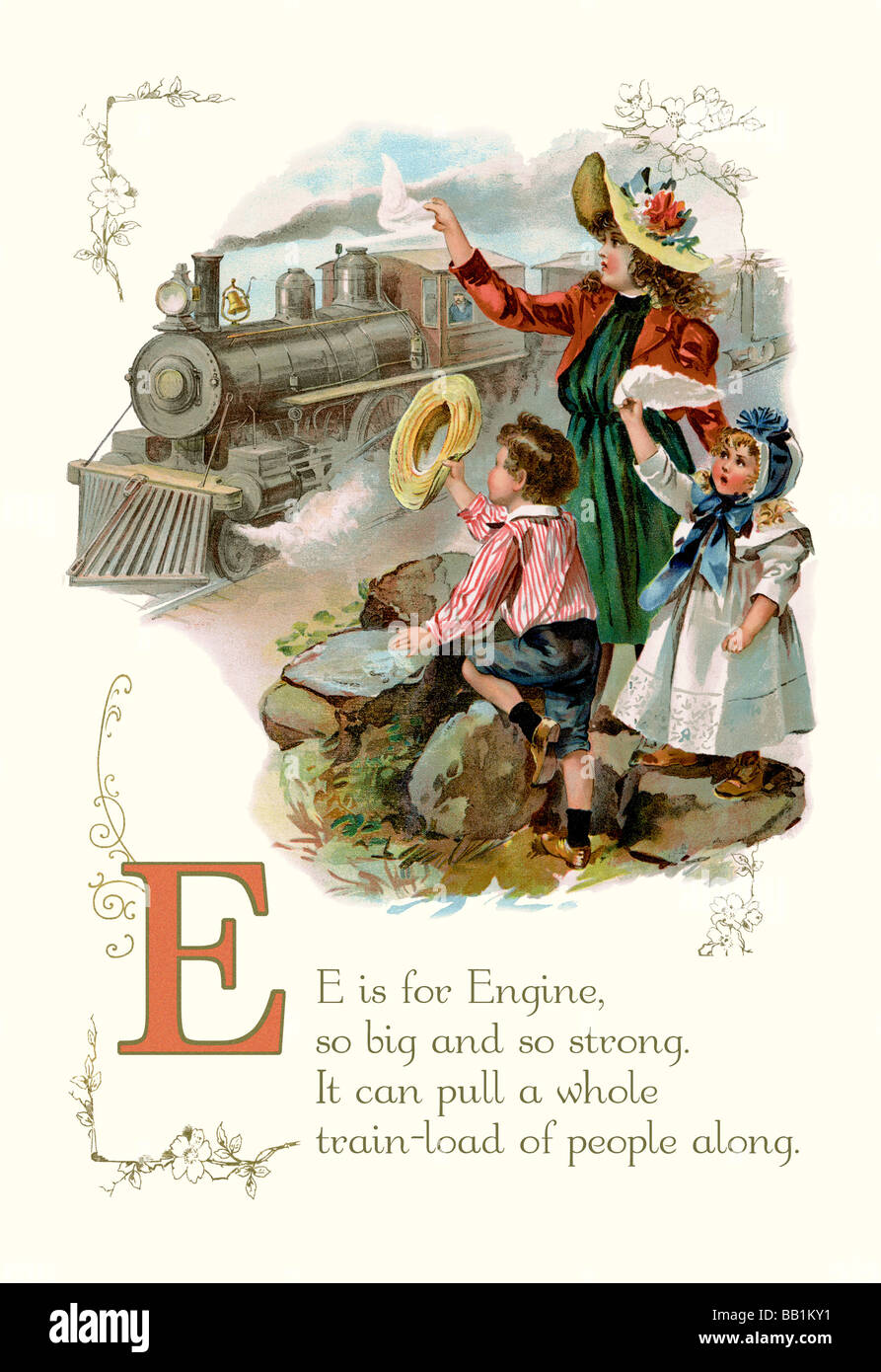 E is for Engine Stock Photo - Alamy