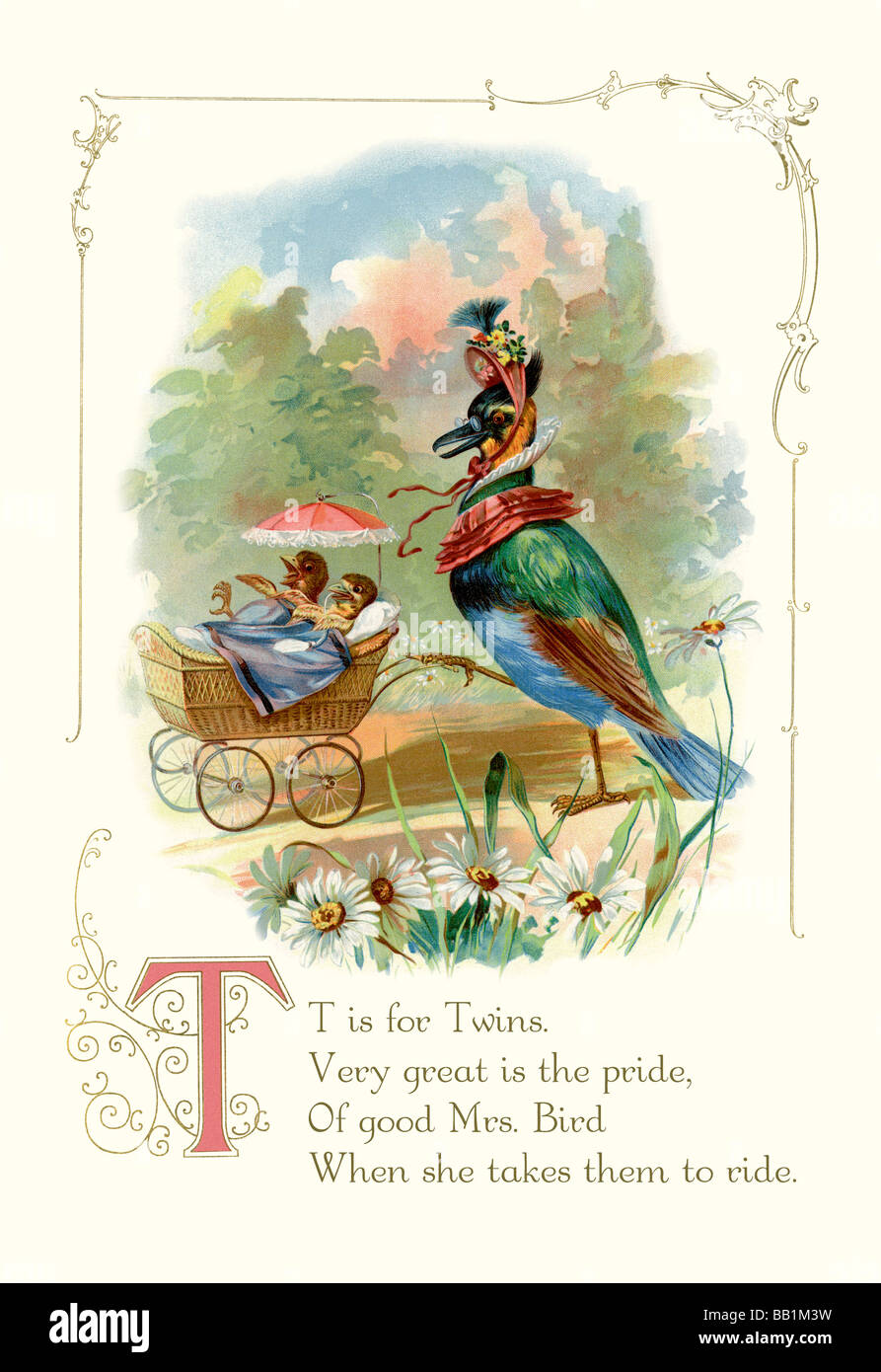 T is for Twins Stock Photo - Alamy