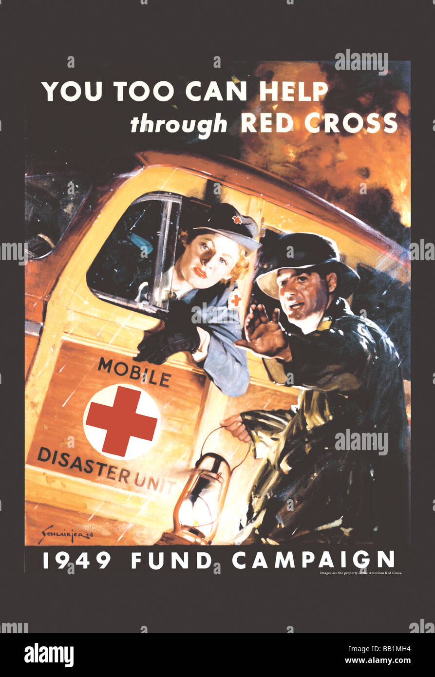 You Too Can Help Through Red Cross Stock Photo - Alamy