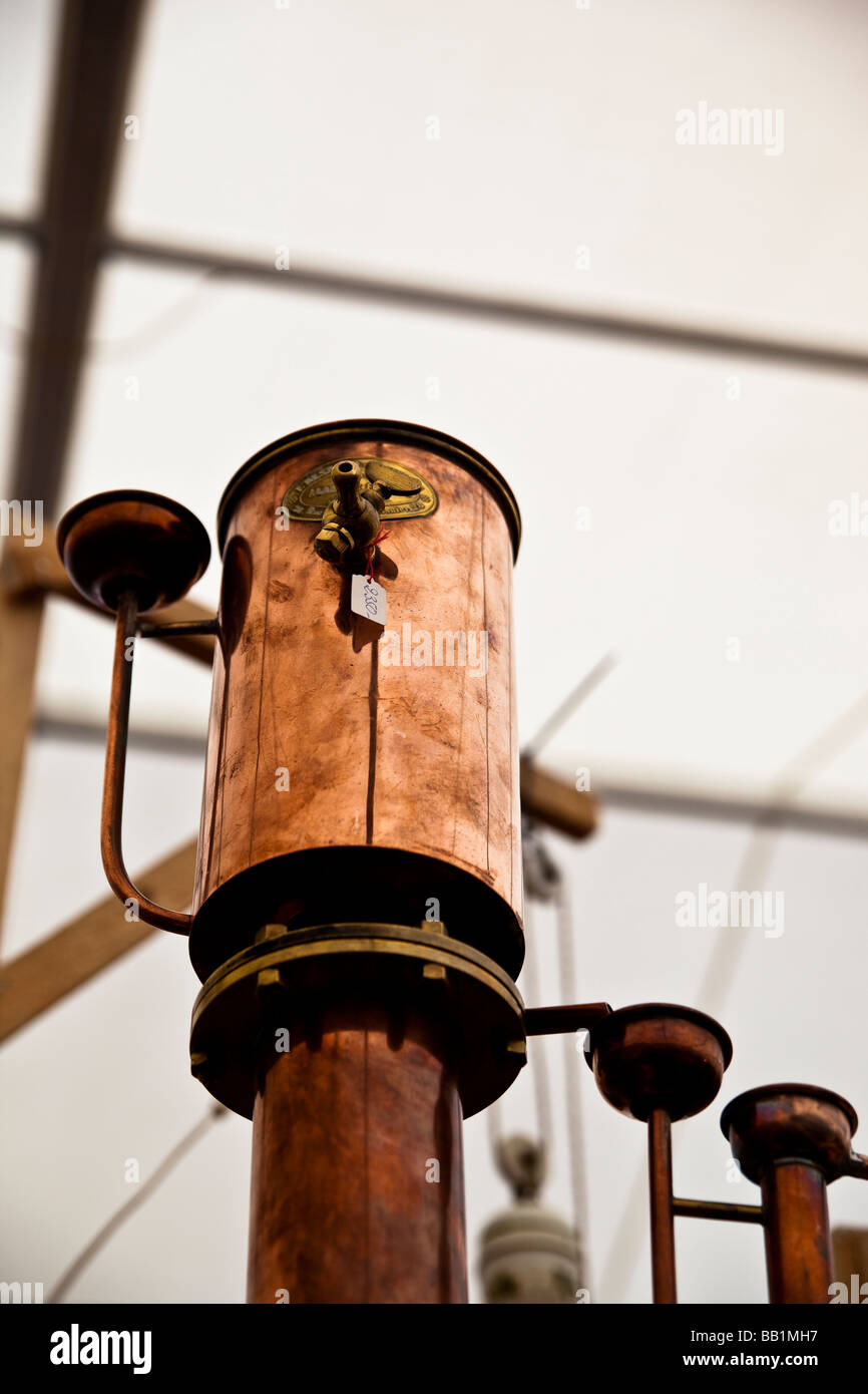 An antique copper still at the antique market Neuchatel Switzerland ...