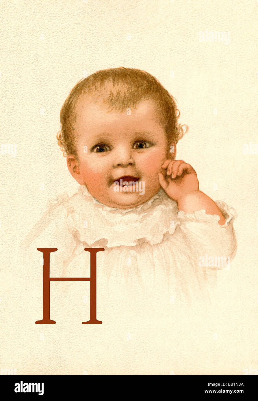 Baby Face H Stock Photo - Alamy