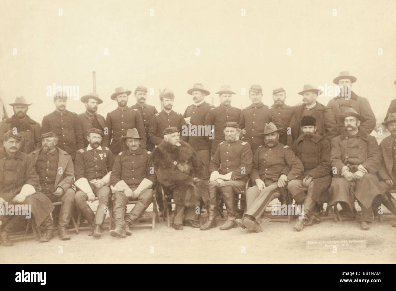 The Fighting 7th officers Stock Photo - Alamy