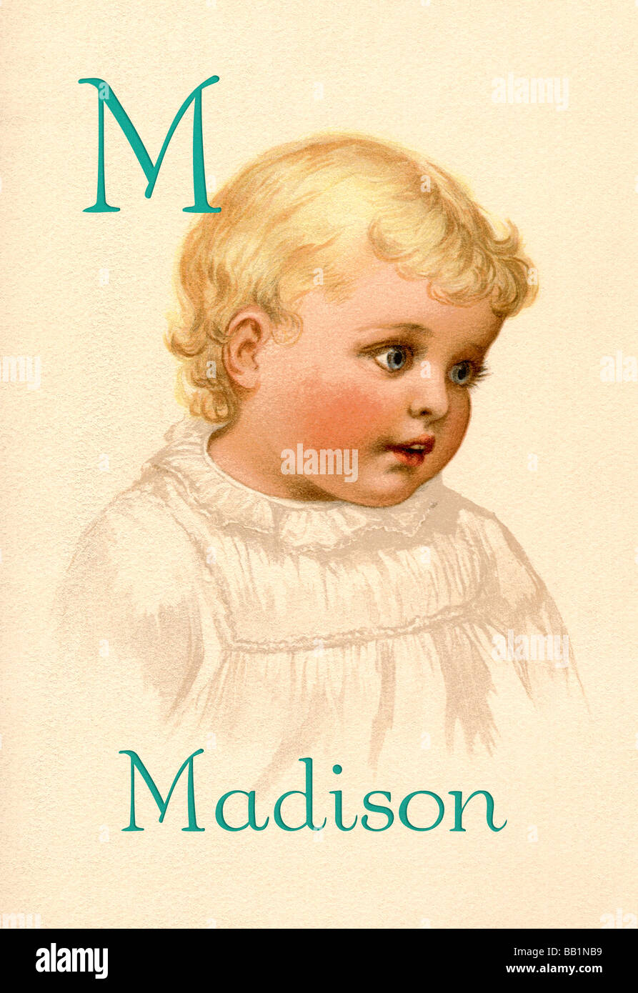 M for Madison Stock Photo - Alamy