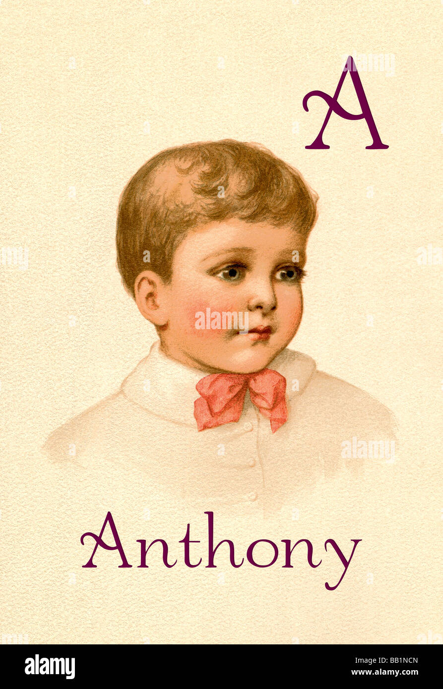 A for Anthony Stock Photo - Alamy