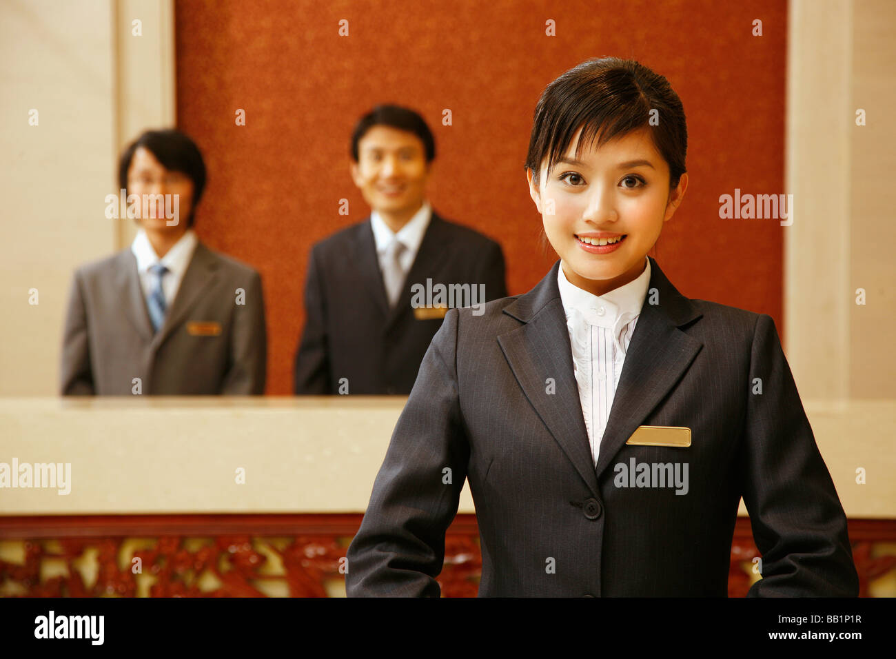 Waiters in the hotel,China Stock Photo - Alamy