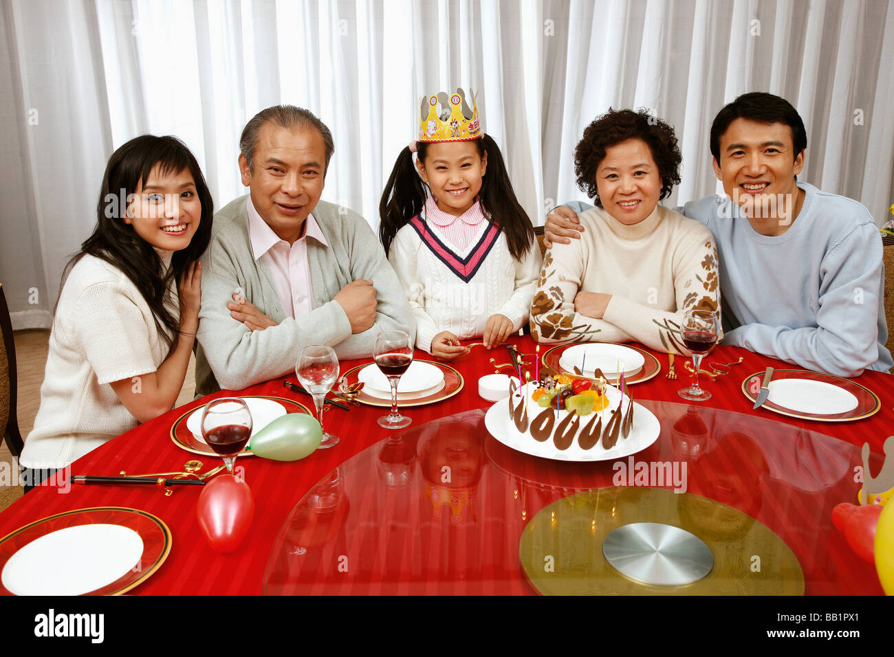 Chinese family getting together,China Stock Photo - Alamy