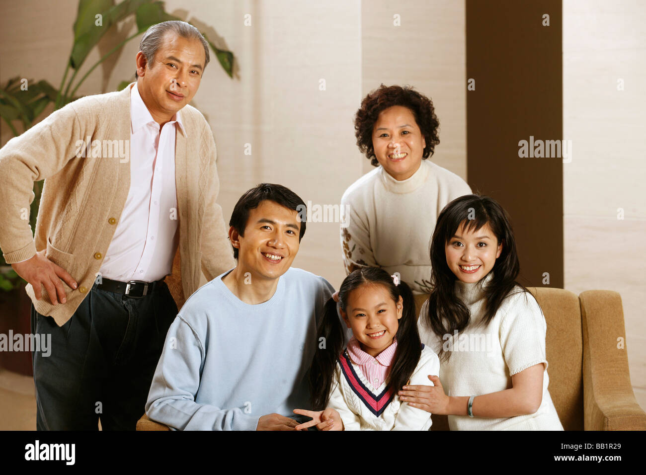 Chinese family getting together,China Stock Photo - Alamy