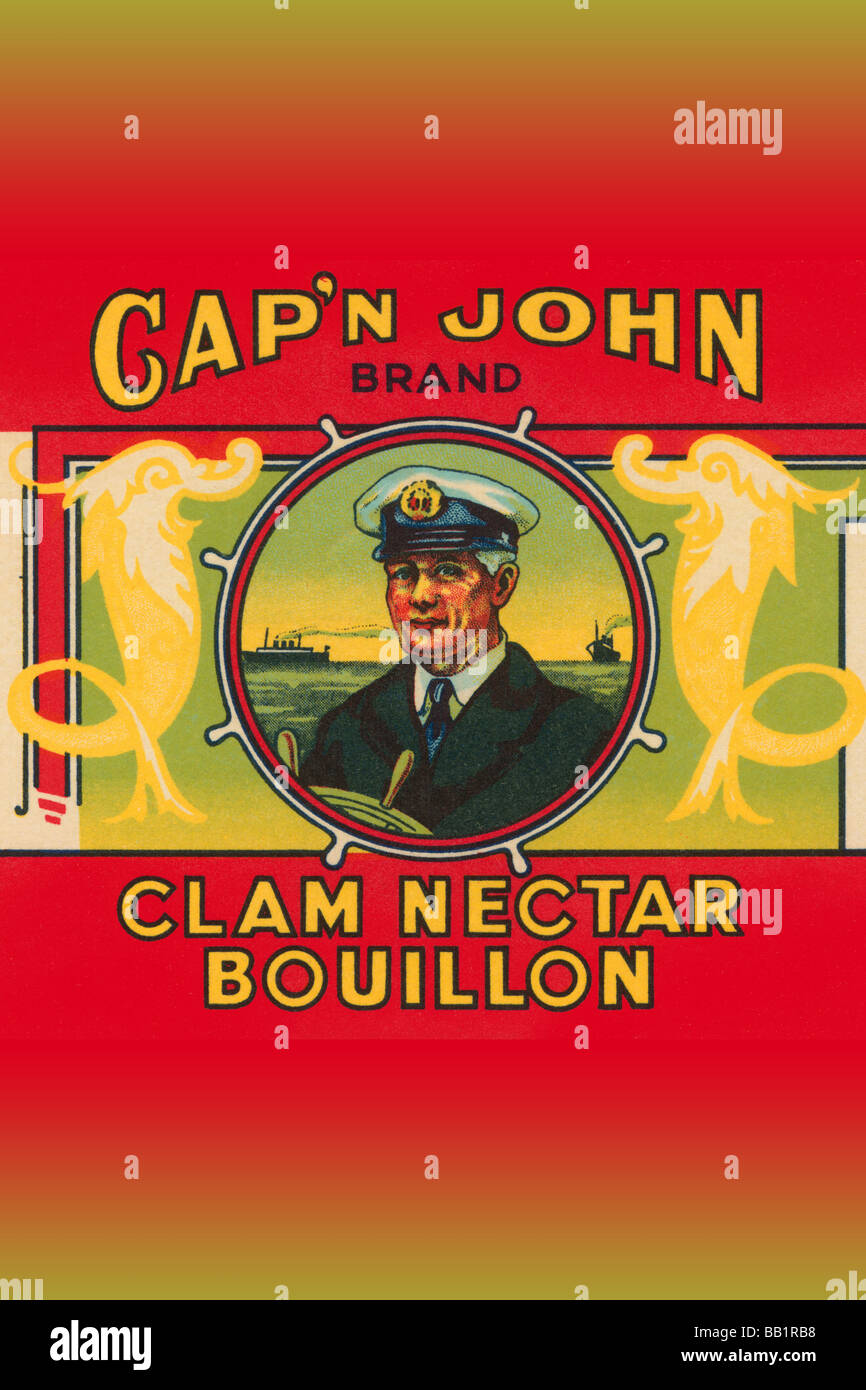 Cap'n John Brand Clam Nectar Bouillon Stock Photo - Alamy