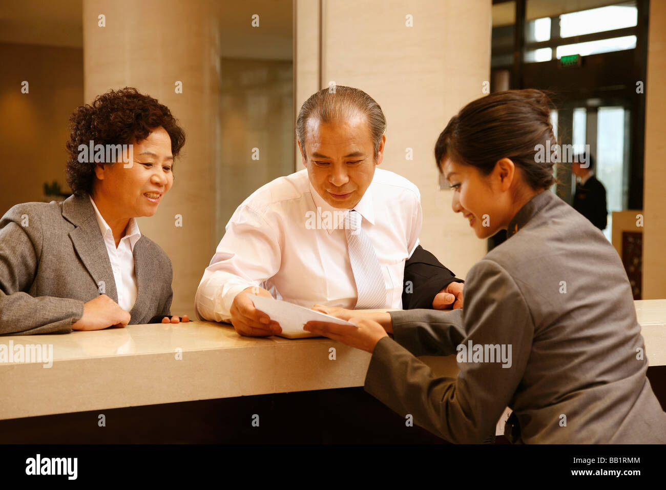 Waiters in the hotel,China Stock Photo - Alamy