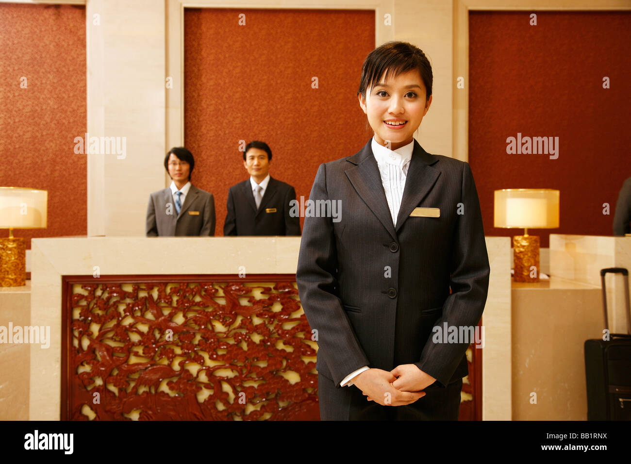 Waiters in the hotel,China Stock Photo - Alamy