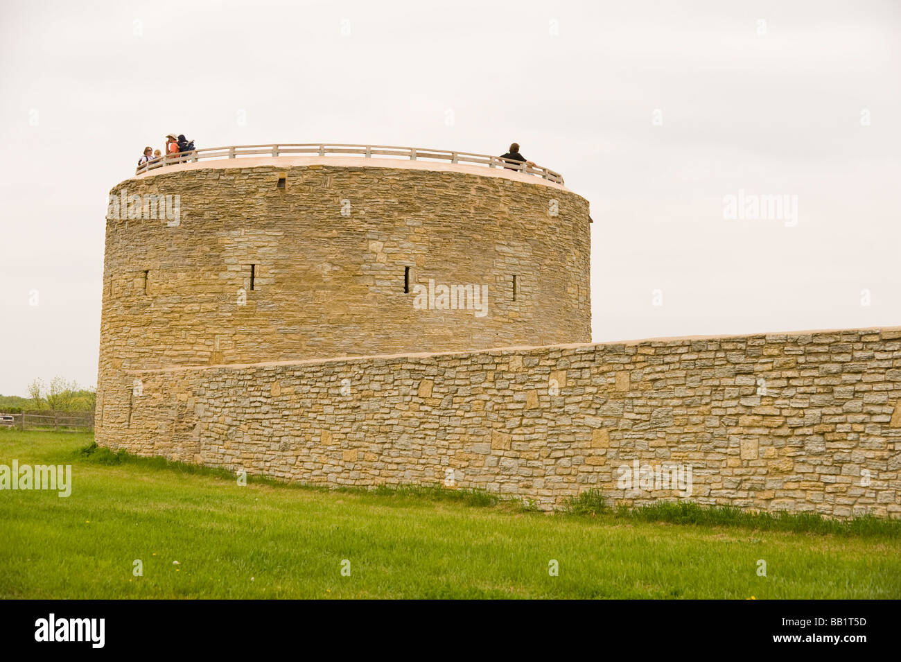 BATTERY TOWER AND WALL FORT SNELLING MINNEAPOLIS Stock Photo - Alamy