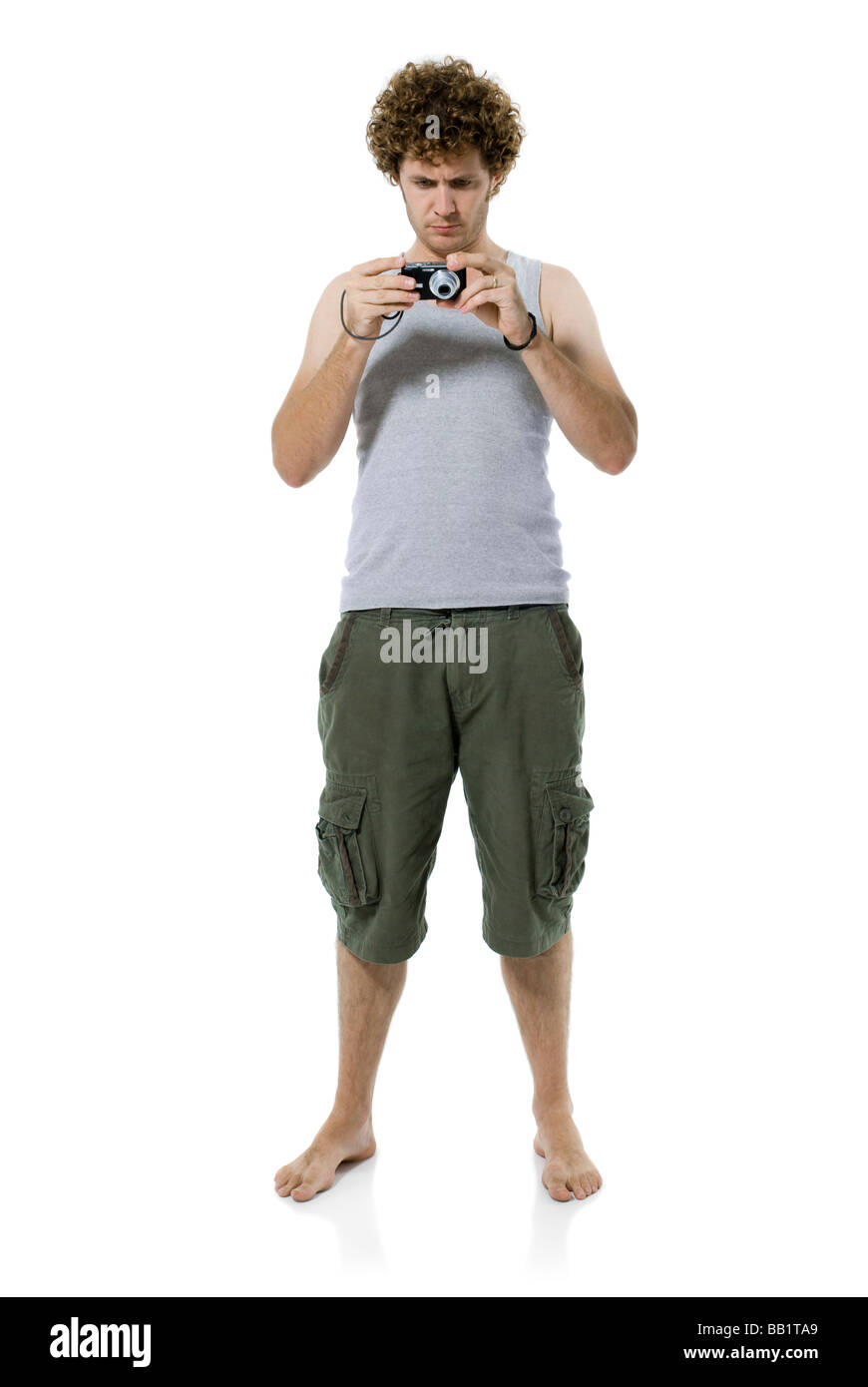 Confused pointing Cut Out Stock Images & Pictures - Alamy