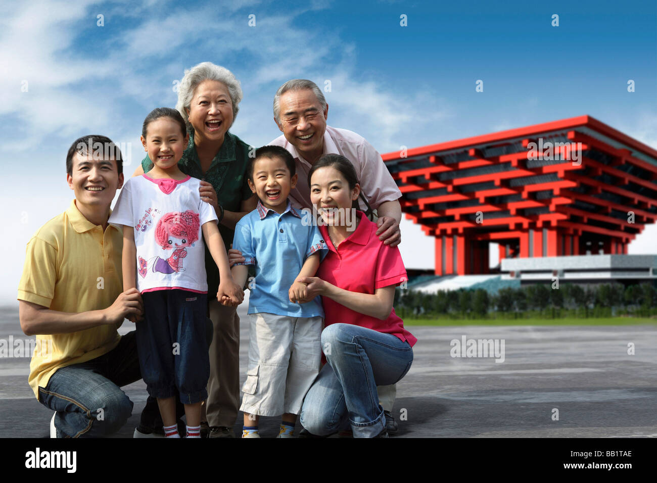 Chinese family getting together,China Stock Photo - Alamy