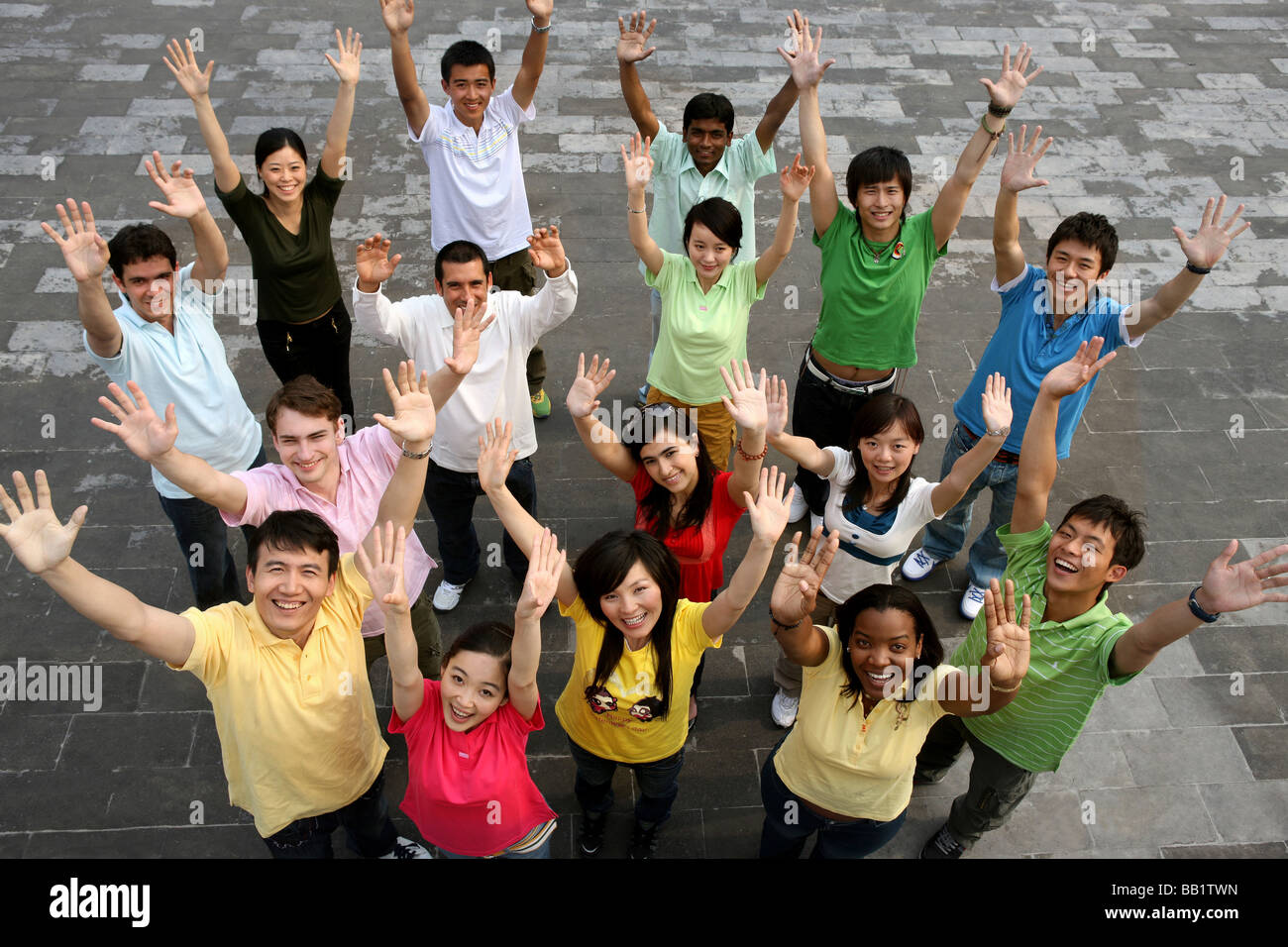 People from differnet countries getting together Stock Photo - Alamy