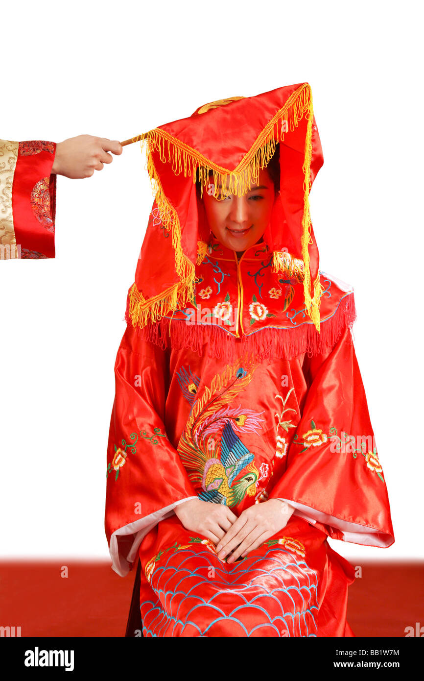 Chinese traditional wedding ceremony Stock Photo - Alamy