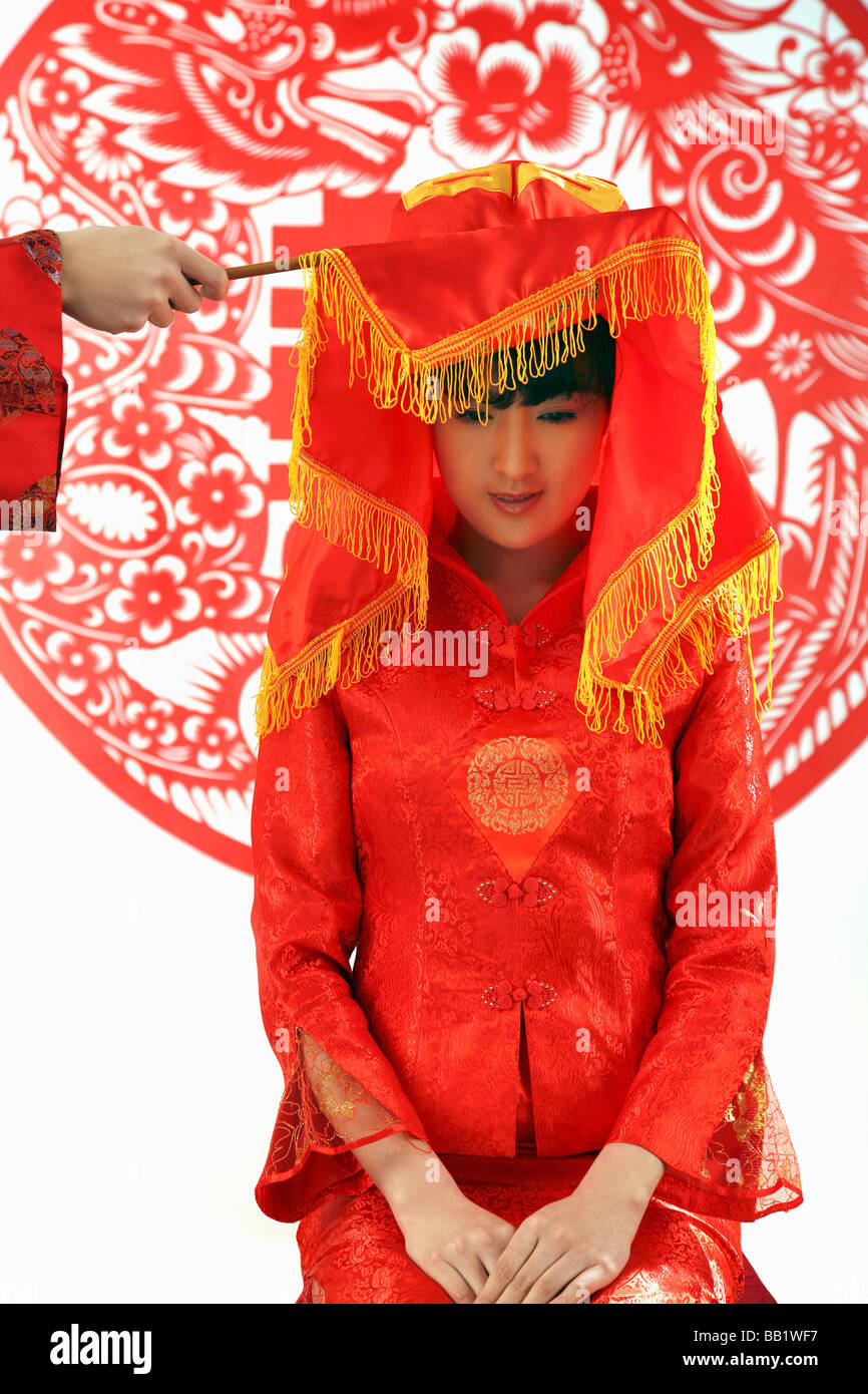 Chinese traditional wedding ceremony Stock Photo - Alamy