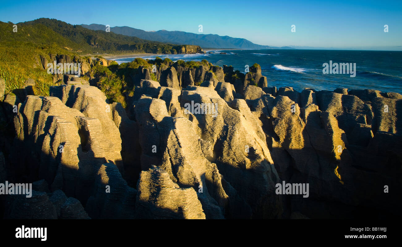 New Zealand Westland Punakaiki Lmestone columns known as the Punakaiki ...