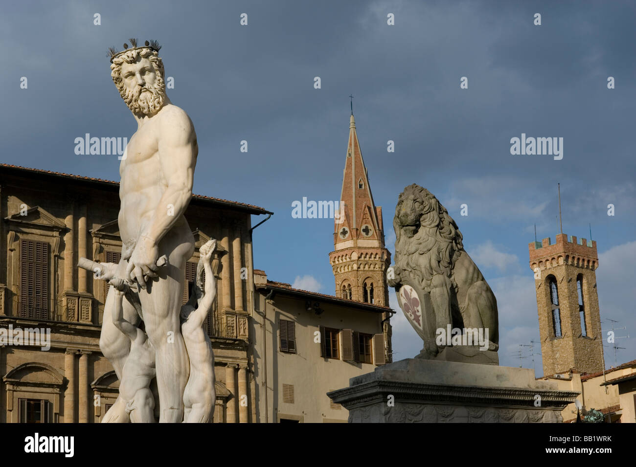 Florence Tuscany Italy The city of the Renaissance Photo shows Piazza ...