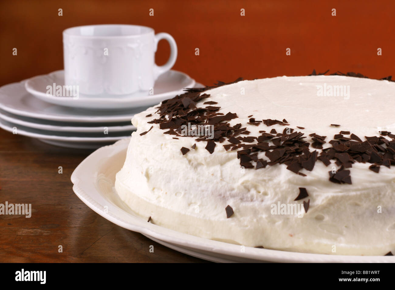 Lovely homemade torte with chocolate chip for a special occasion Stock ...