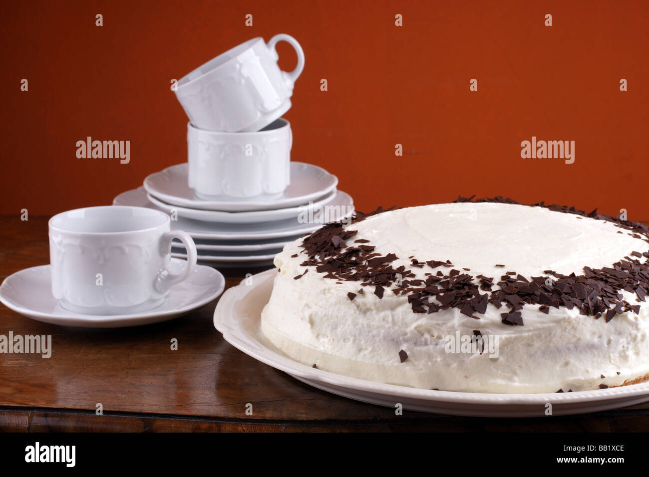 White chocolate torte hi-res stock photography and images - Alamy