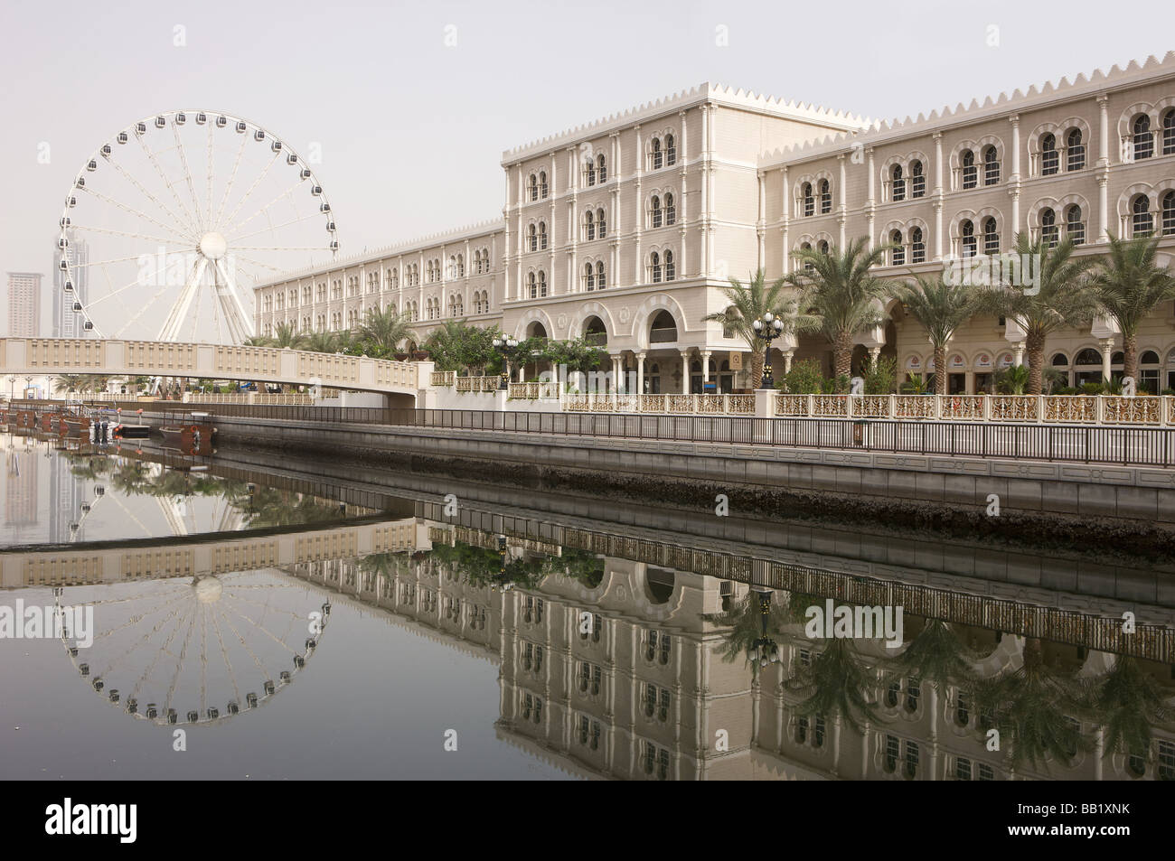 View of Eye of the Emirates at Al Qasba, Sharjah, UAE Stock Photo - Alamy