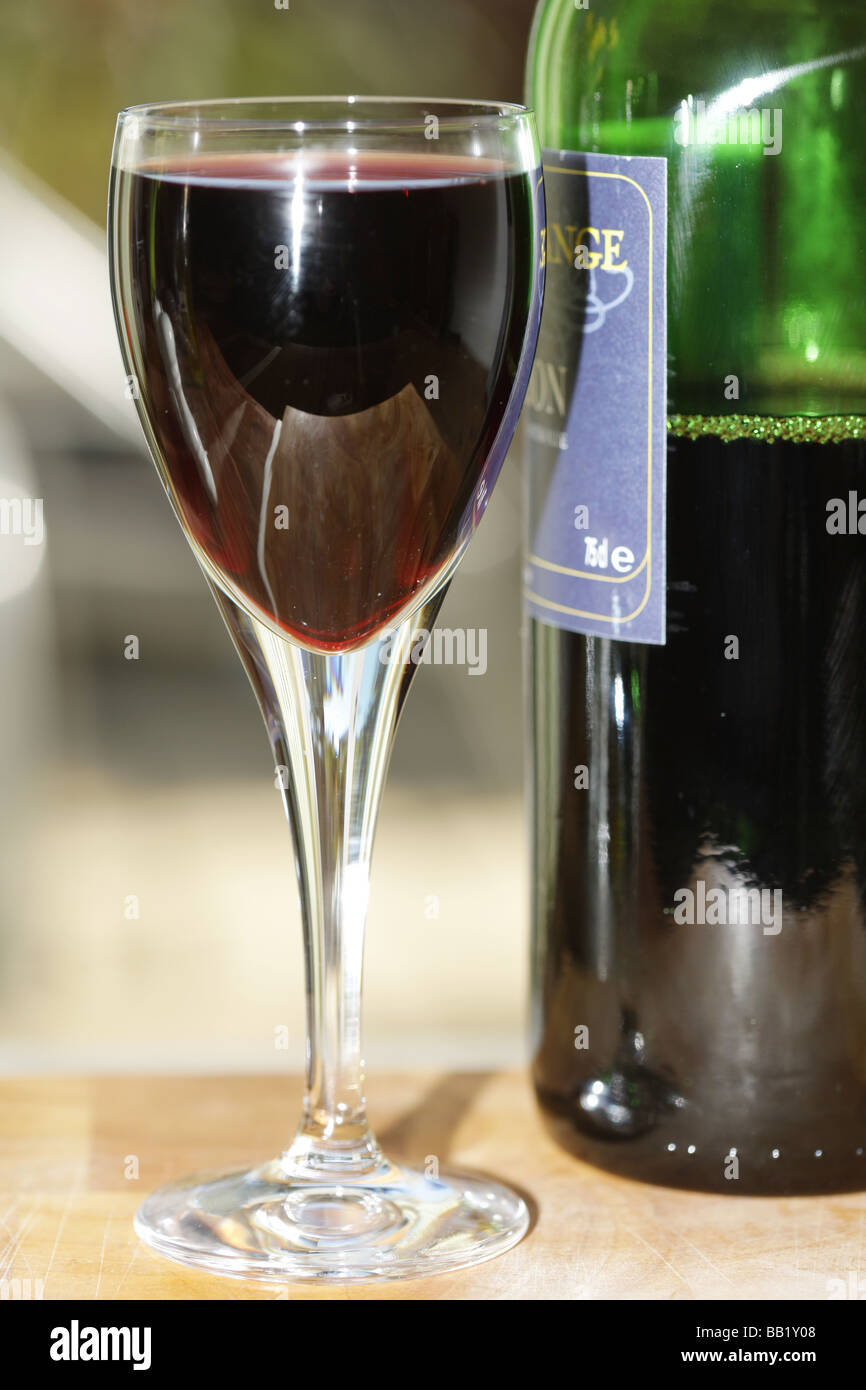 Glass of Red Wine Stock Photo - Alamy