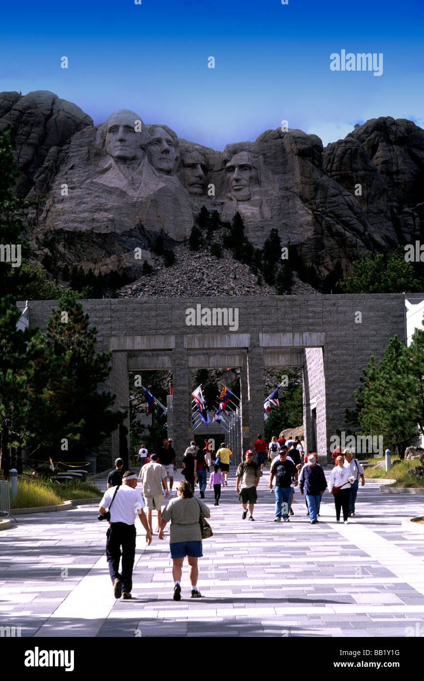 Famous landmark Mount Rushmore National Memorial the new park with ...