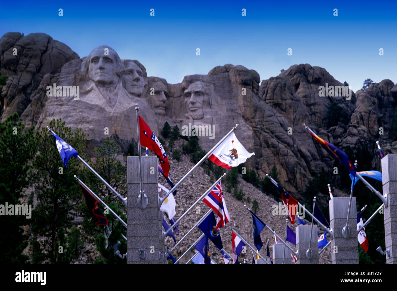 Famous landmark Mount Rushmore National Memorial the new park with ...