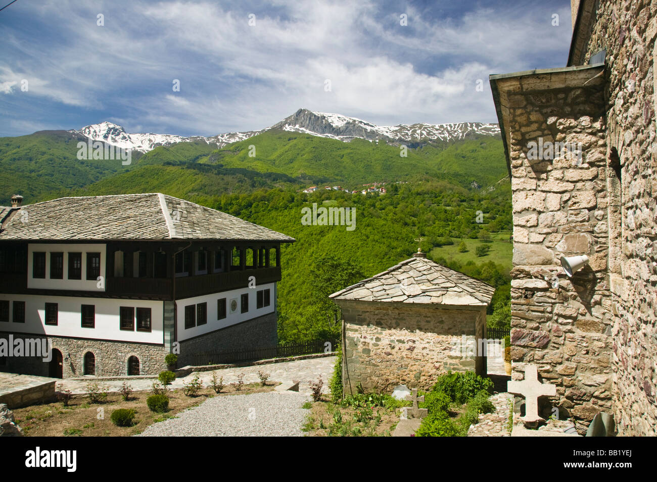 MACEDONIA, Mavrovo National Park. Sveti Jovan Bigorski Monastery (b ...