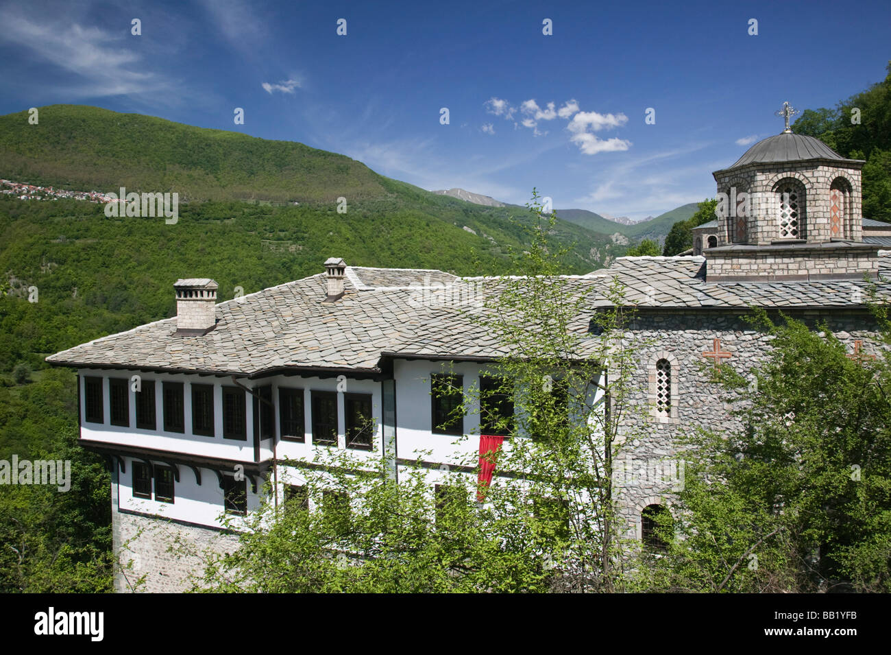MACEDONIA, Mavrovo National Park. Sveti Jovan Bigorski Monastery (b ...