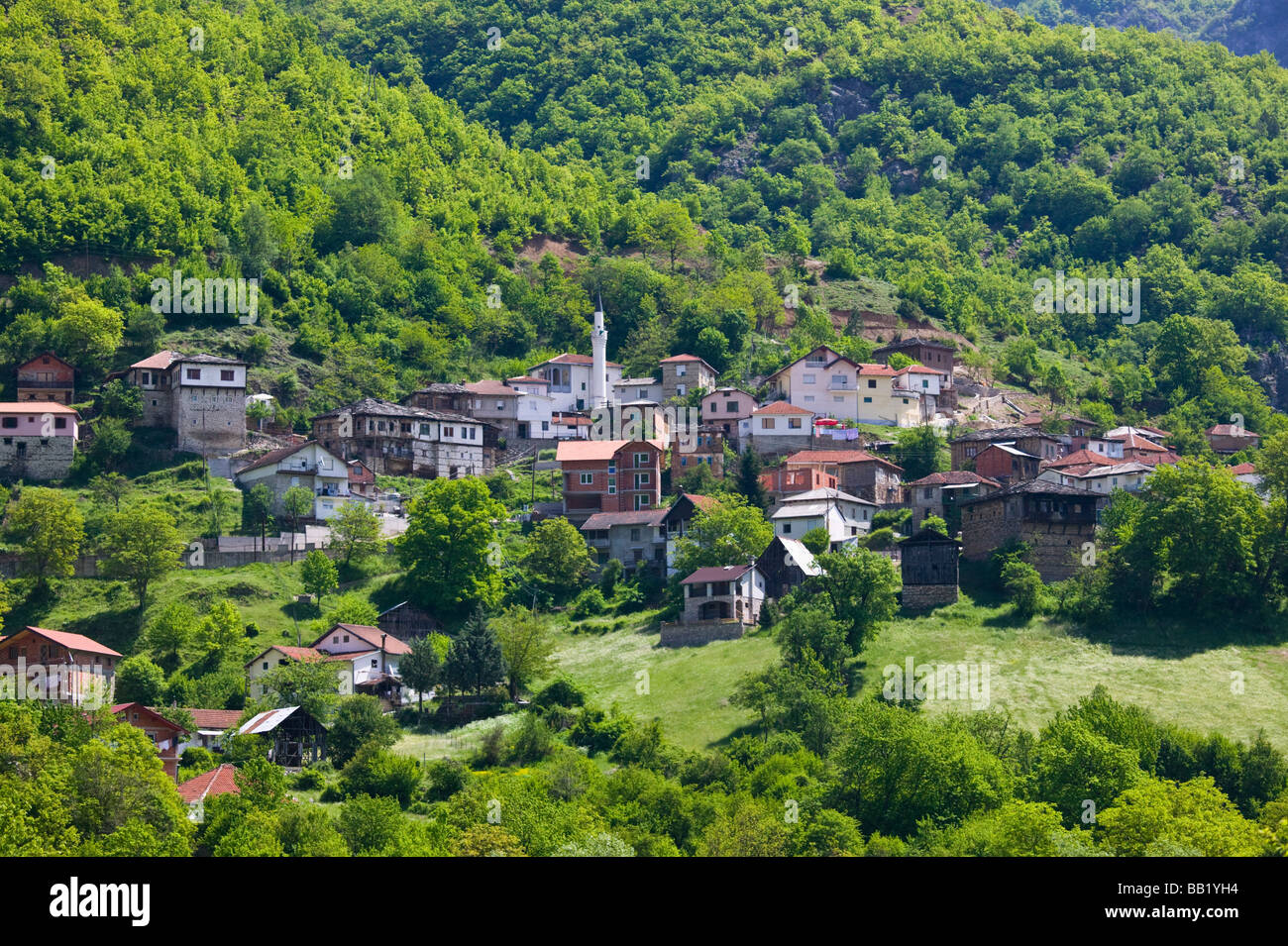 MACEDONIA, Mavrovo National Park. JANCE- Mountain Village Stock Photo ...