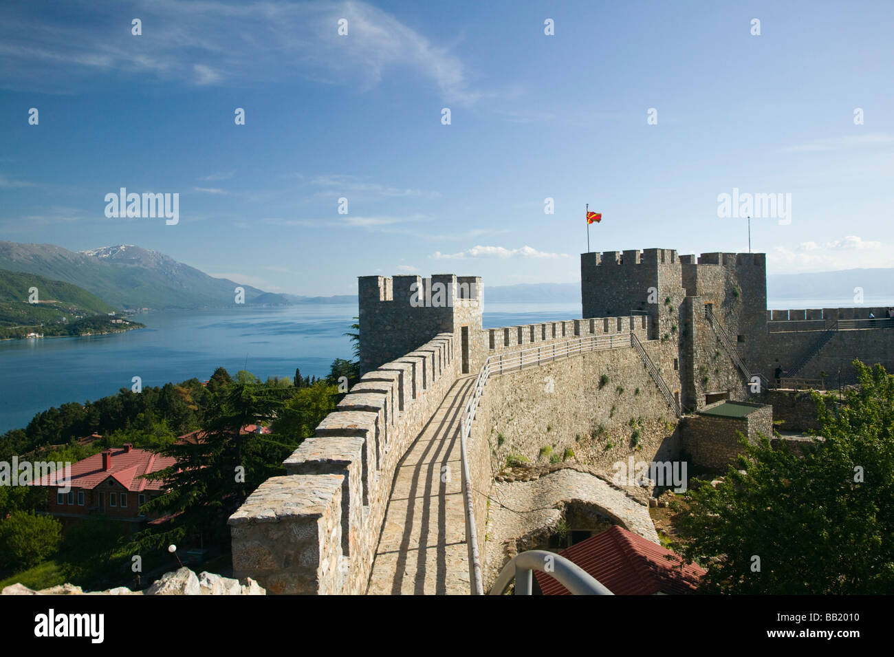 MACEDONIA, Ohrid. Car Samoil's Castle - Castle Walls Stock Photo - Alamy