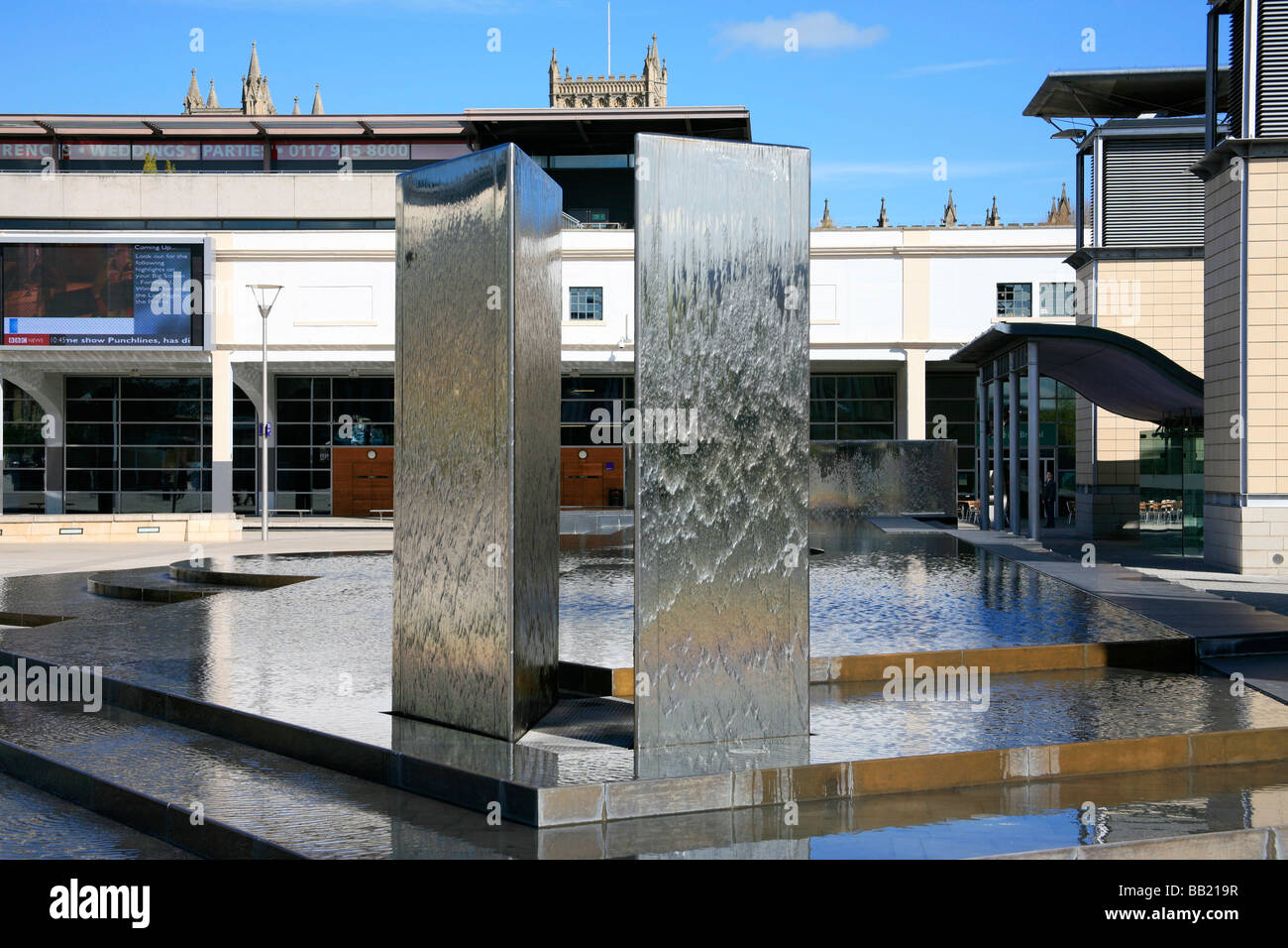 water feature millenium square bristol uk Stock Photo - Alamy