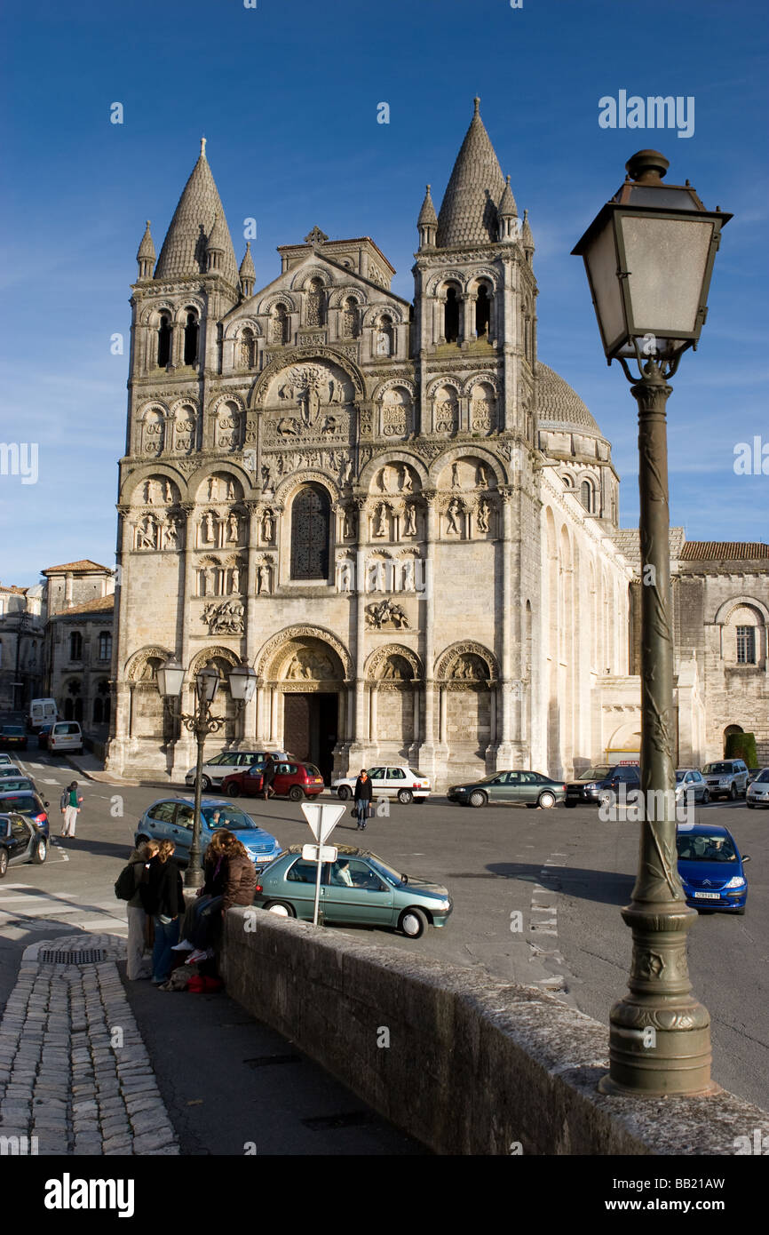 Cathedral of St Pierre Detail Angoulême Charente France Stock Photo - Alamy